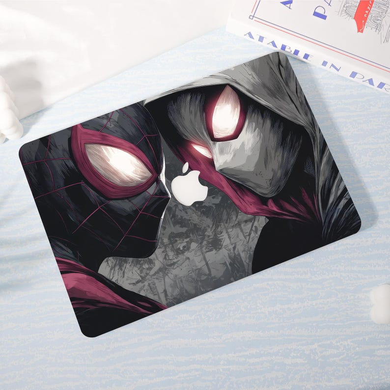 Dark Art MacBook Case Spider-man Miles & Gwen Cover: Personalized ...