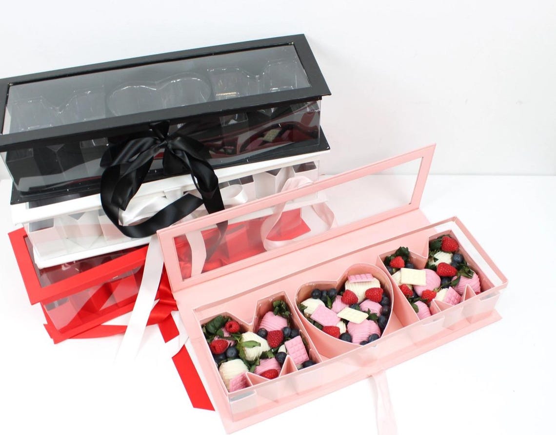 Mom Fillable Flower Box With Clear Pvc Top, Plastic Liner and Satin ...