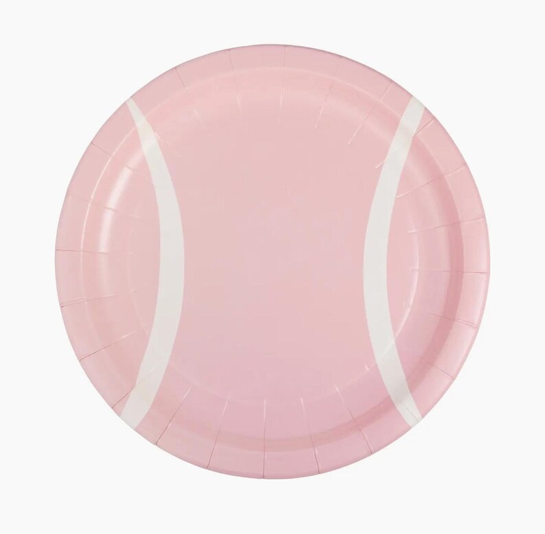 Tennis Ball Shape Paper Plate, Table Decor, Tennis Ball Party Plates ...