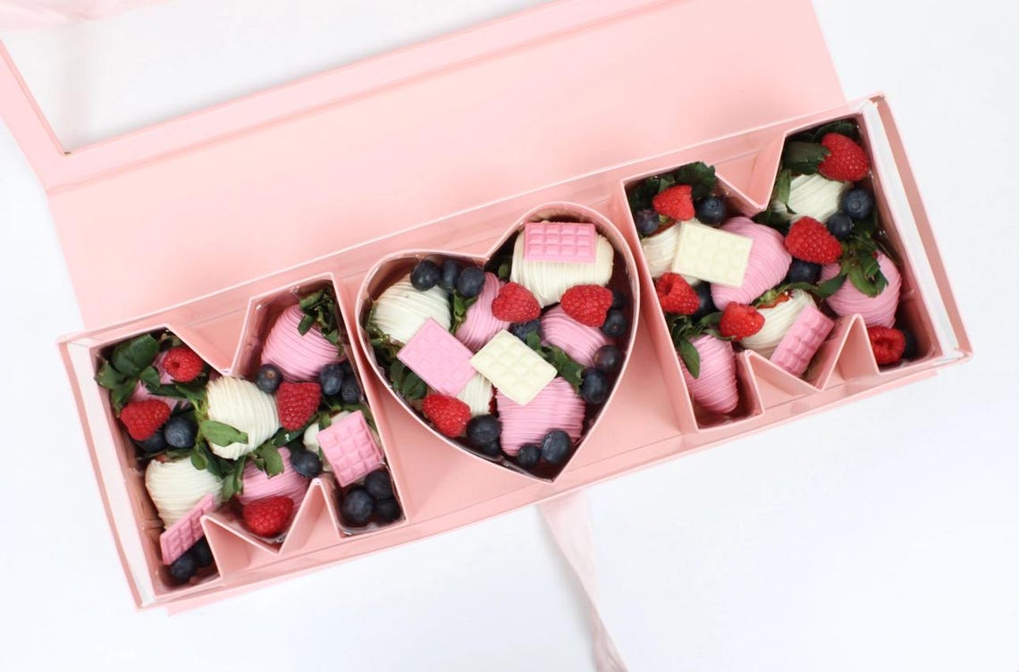 Mom Fillable Flower Box With Clear Pvc Top, Plastic Liner and Satin ...
