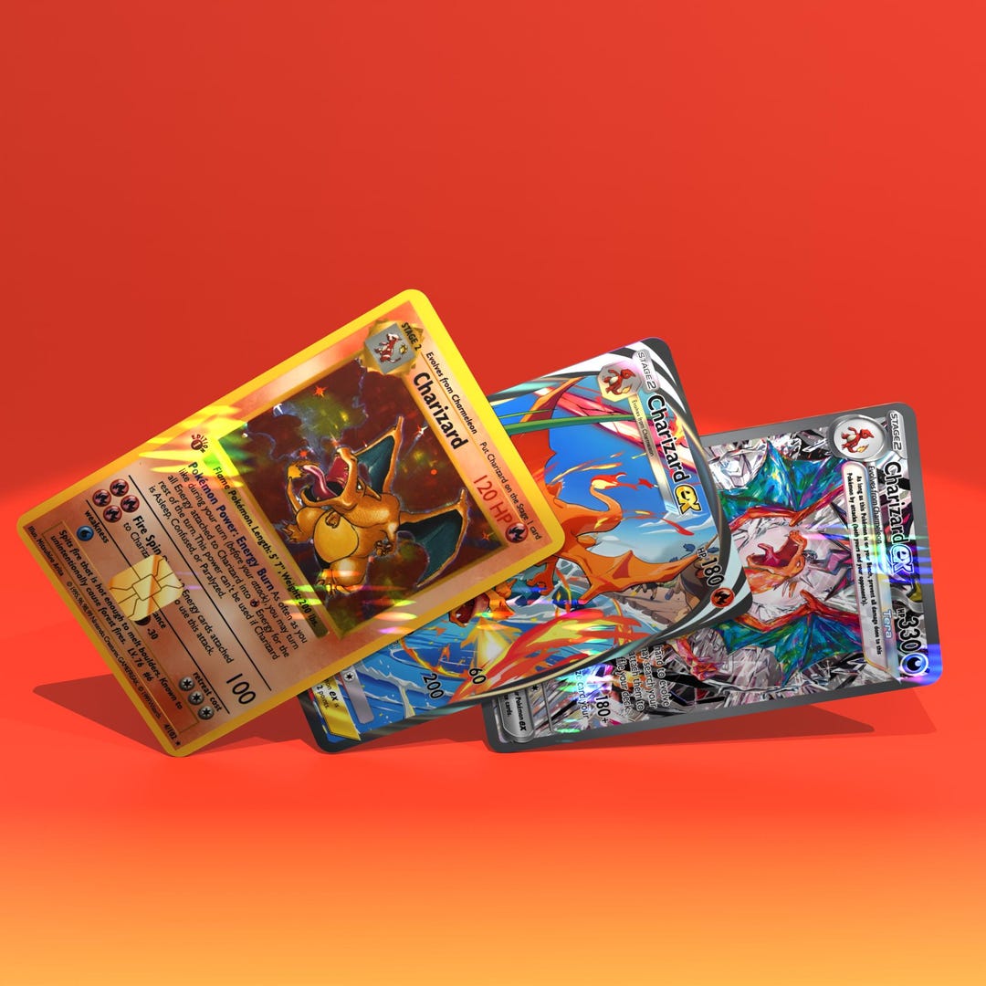 Holo Charizard Credit Card Stickers Card Sticker Sticker Card Skin Card ...