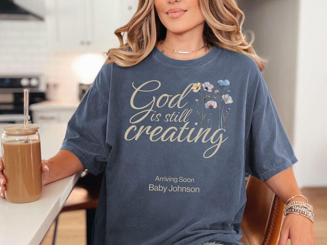 Custom Colors Christian Pregnancy Shirt, Baby Announcement Tee, Mothers ...