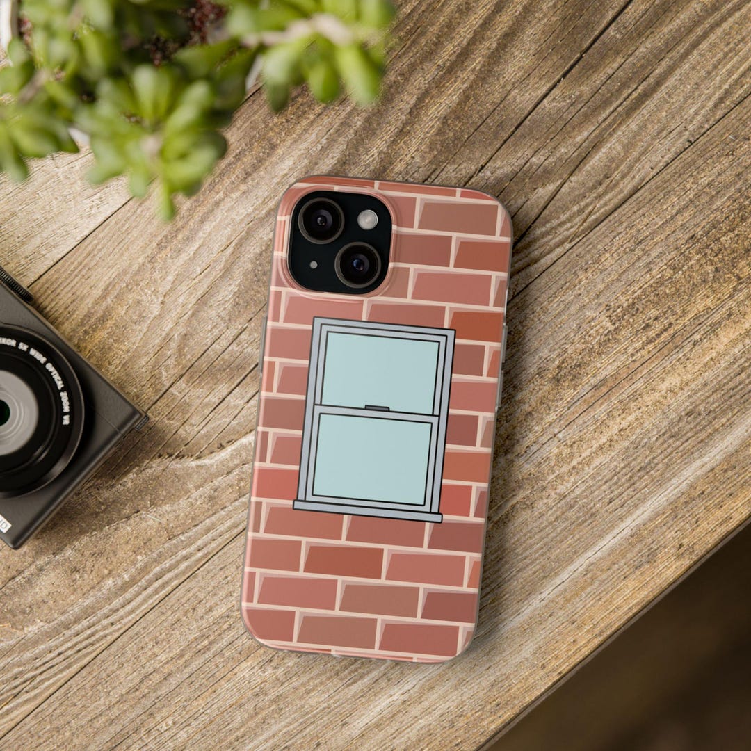 Brick Wall Window Phone Case, Aesthetic Flexi Cases for Trendy Vibes ...