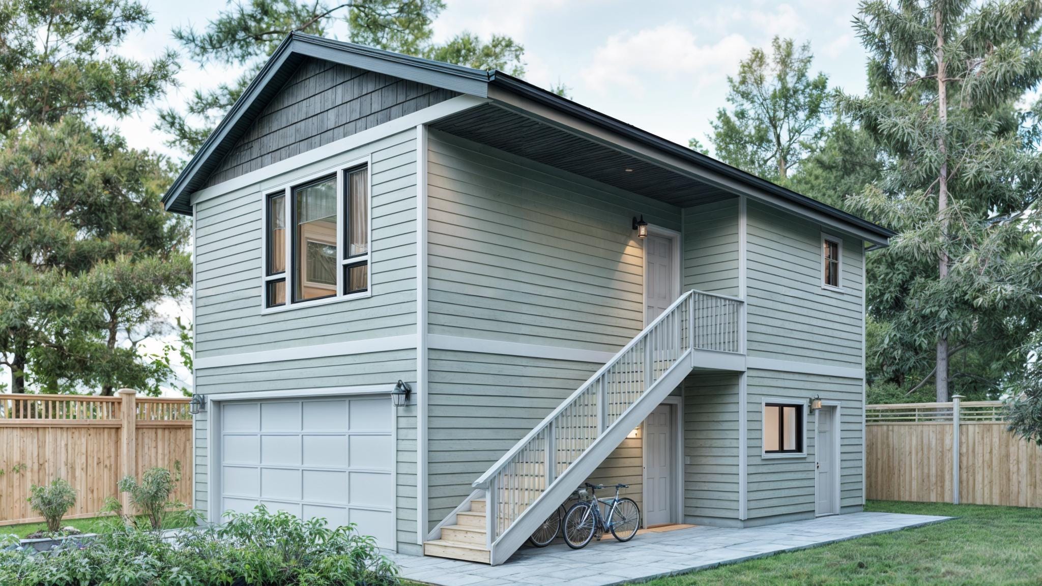 800 Sq. Ft. ADU Over Garage Plan: Architectural Home Plans (PDF) - Etsy