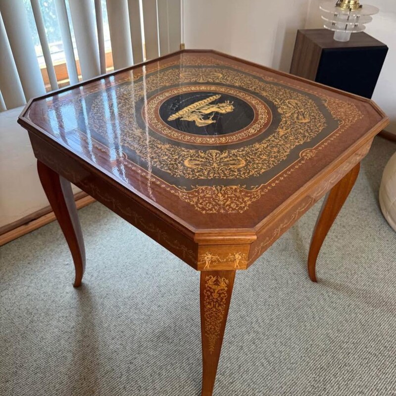 Italian Inlaid Table - Etsy
