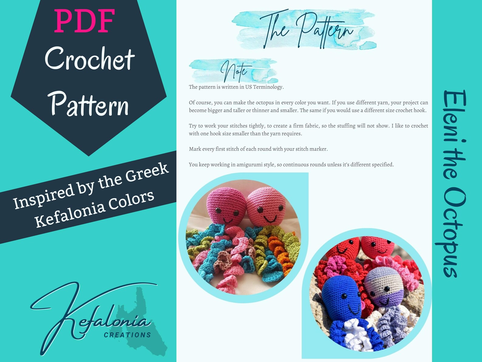 Easy CROCHET Octopus PATTERN PDF | Cute Crochet Plush | Sea Animals ...