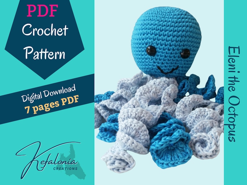 CROCHET PATTERN Octopus With Tentacles Amigurumi | PDF File With Step ...