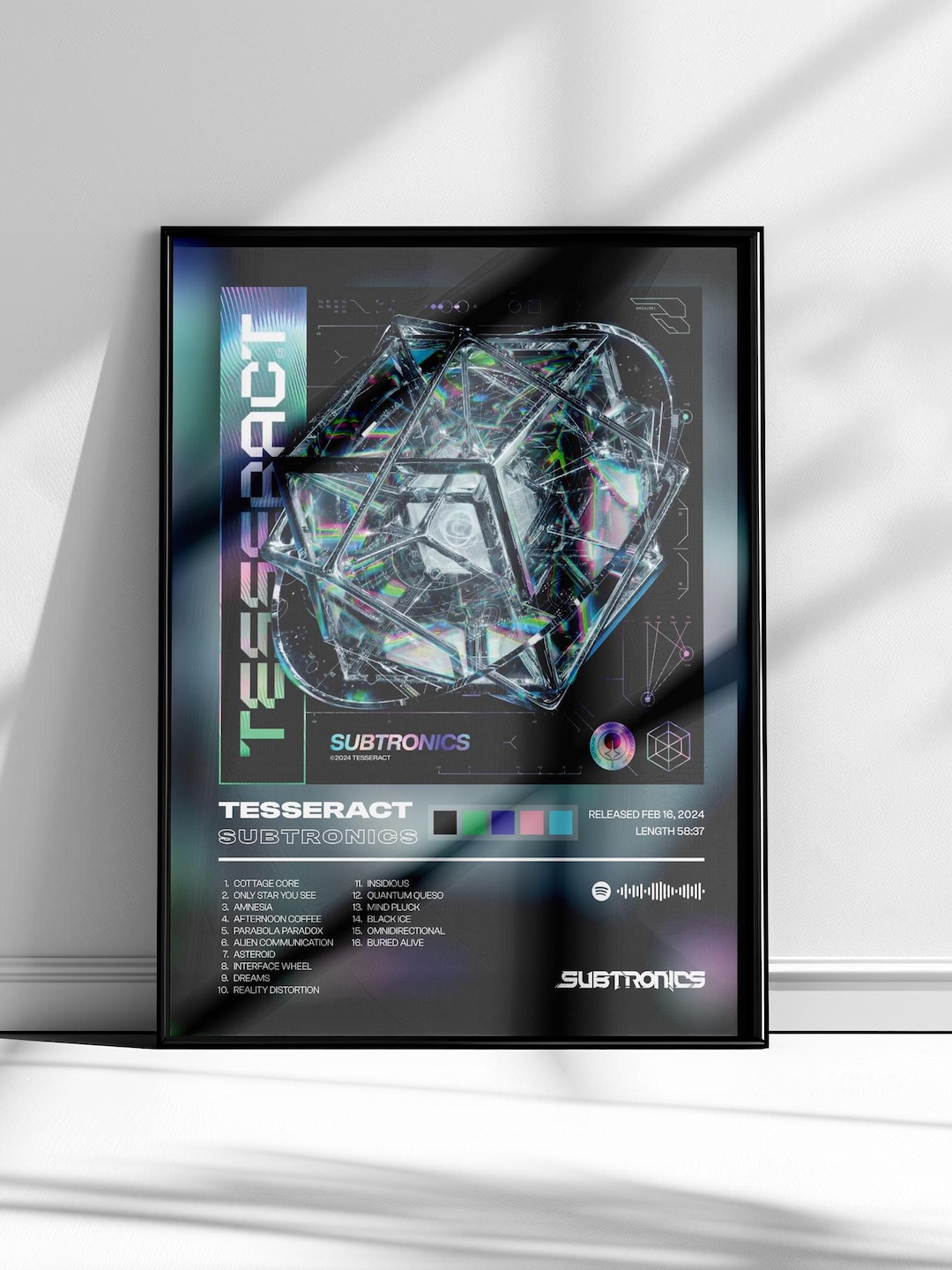 Subtronics - Tesseract (album Poster) Electronic Dance Music DJ ...