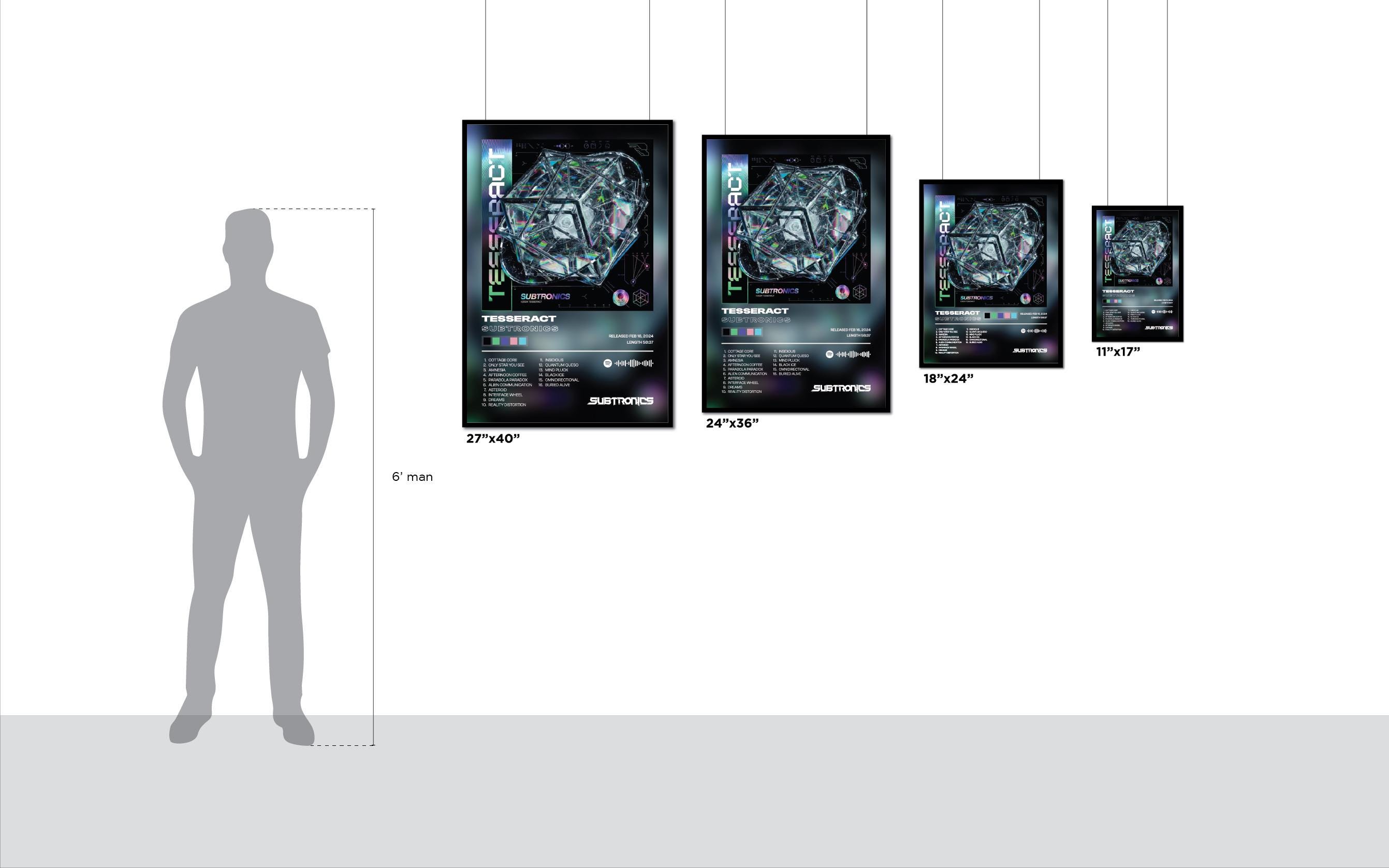 Subtronics - Tesseract (album Poster) Electronic Dance Music DJ ...