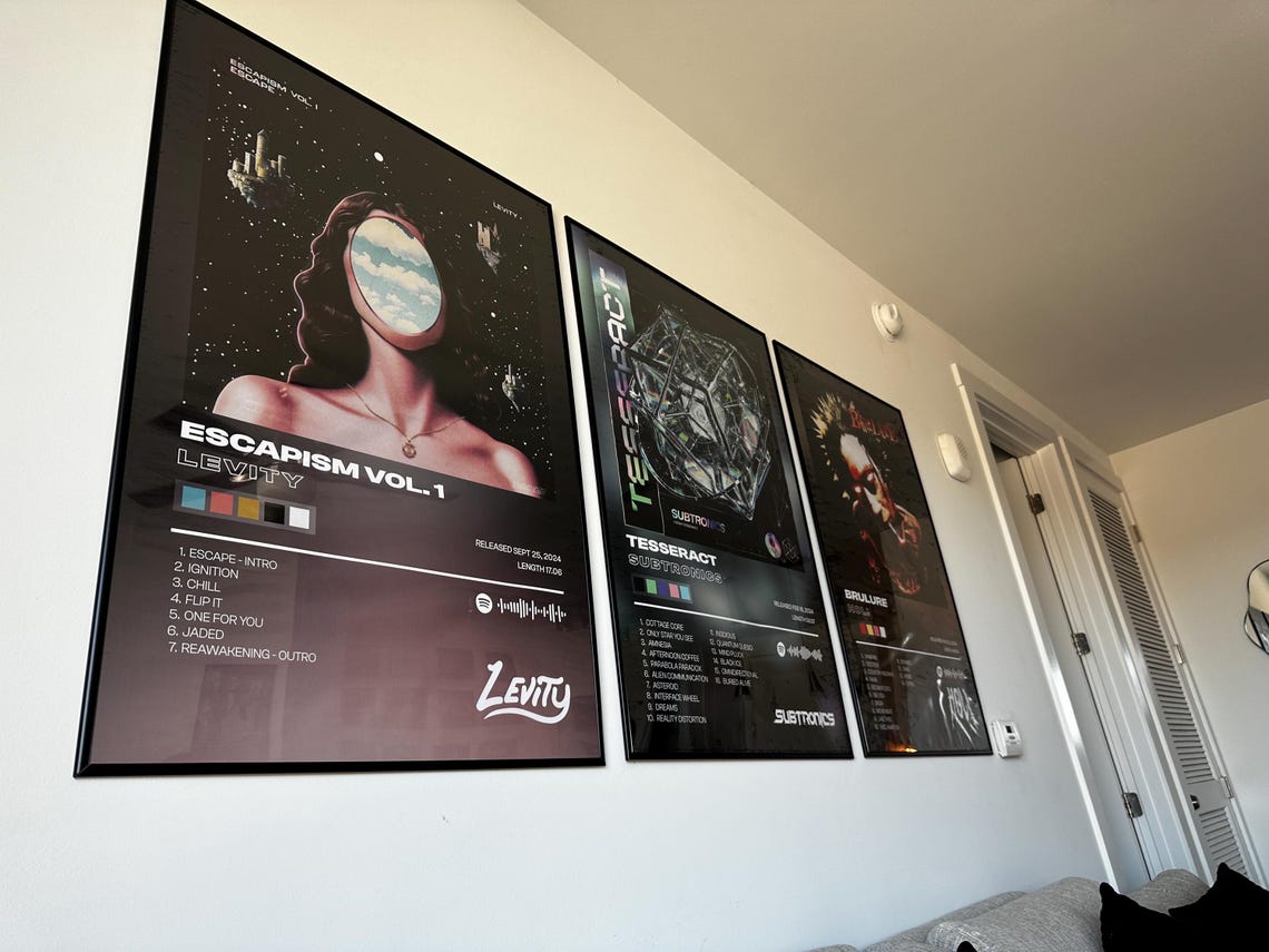 Custom EDM Album Poster Design / Electronic Dance Music DJ, Dubstep ...