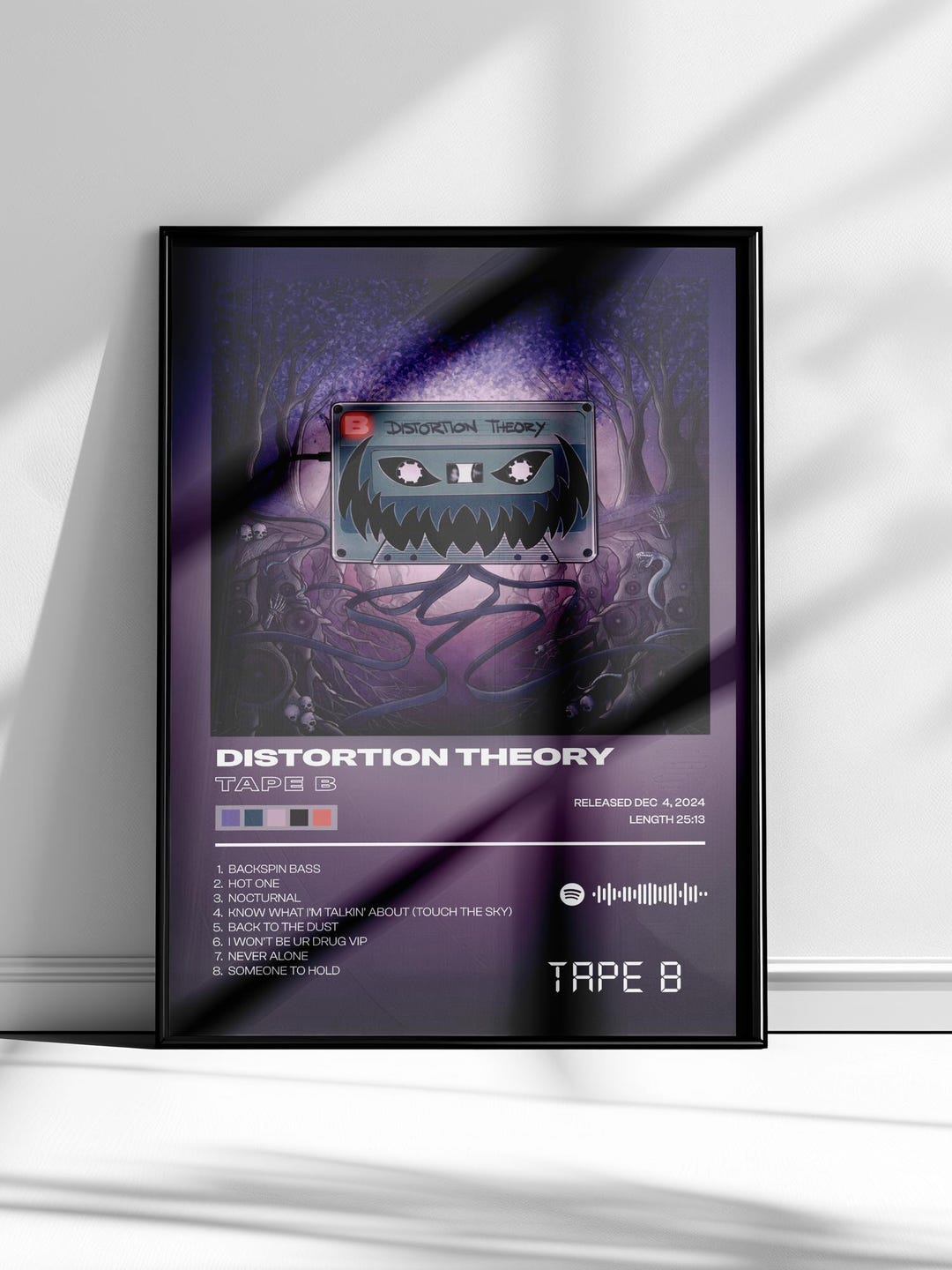 Tape B - Distortion Theory (album Poster) Electronic Dance Music DJ ...