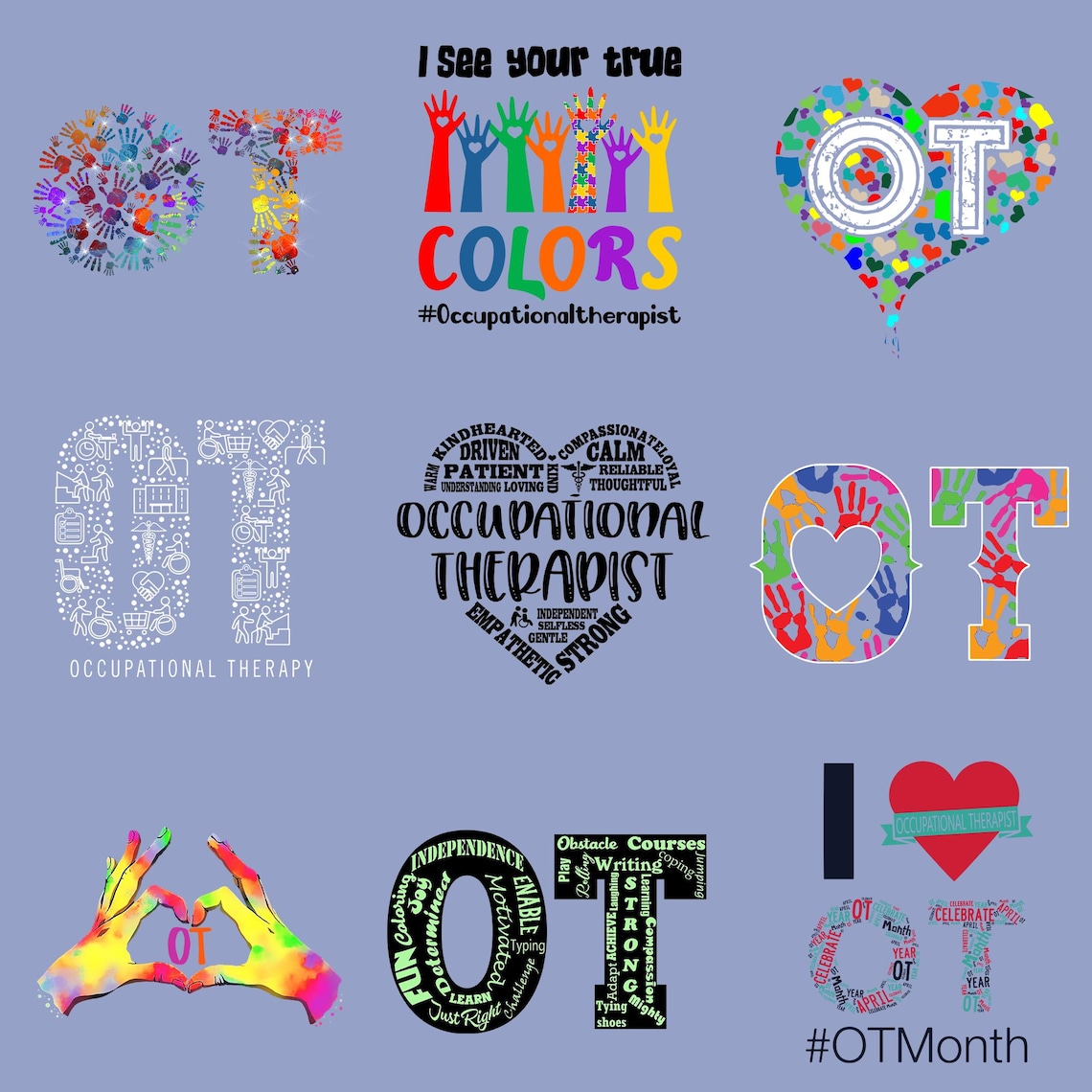 Occupational Therapy Svg Bundle, Occupational Therapist Png ...