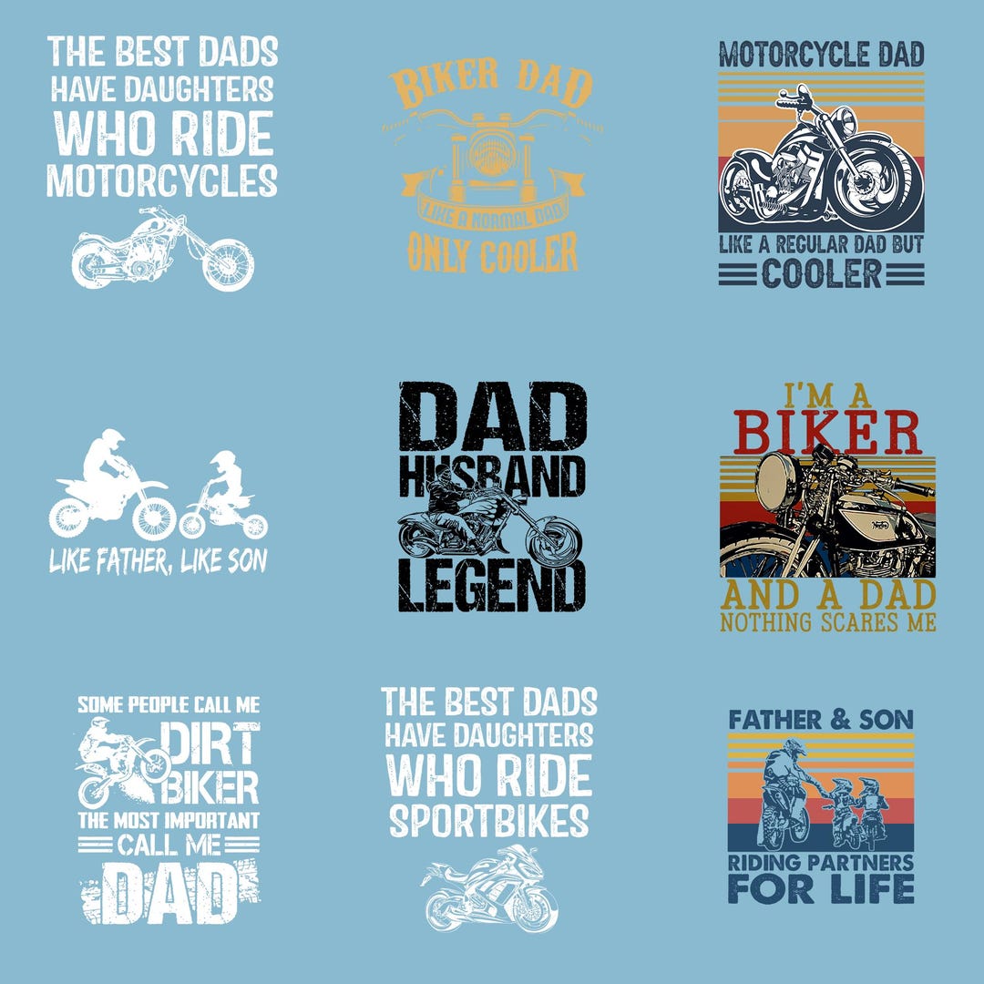 9 Motorcycle Dad Png, Biker Dad Like A Normal Dad Only Cooler Png ...