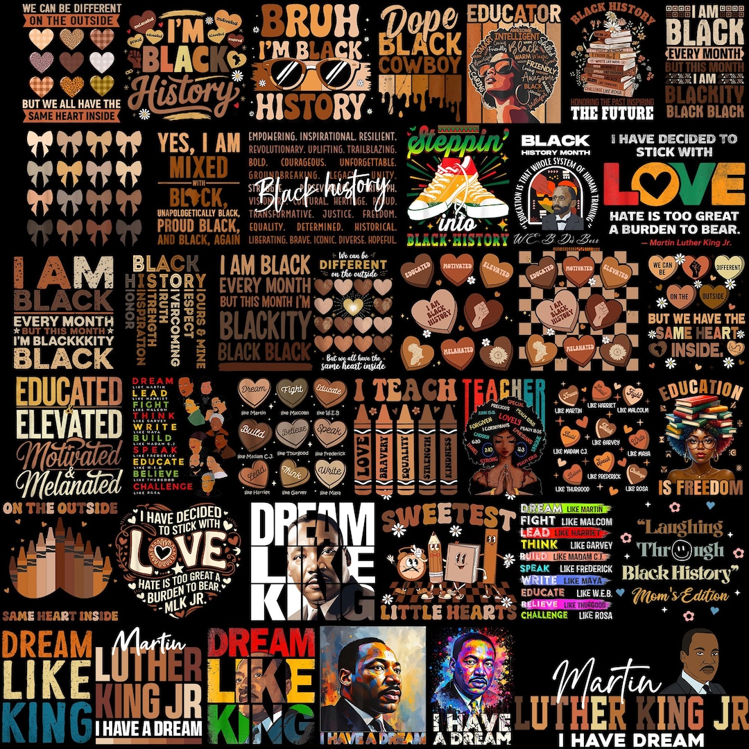 195 Designs Black History Month Png Bundle, Juneteenth Png Bundle ...
