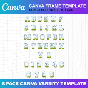 Canva Varsity College Sports Old School Jersey Letters & Numbers Doodle ...