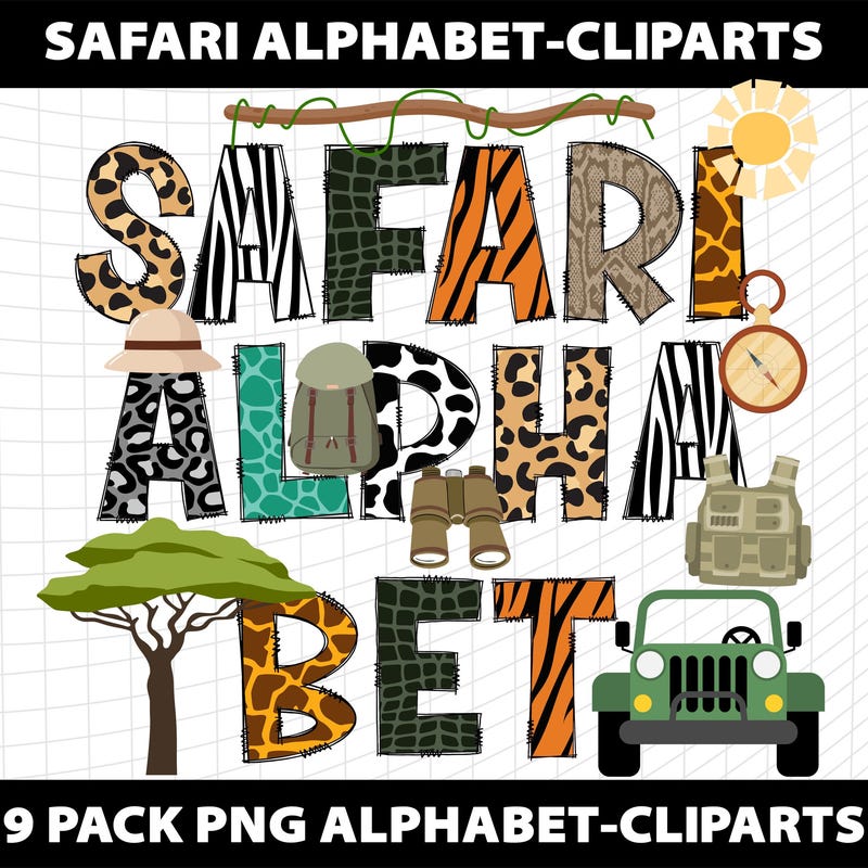 Safari Letters - Etsy