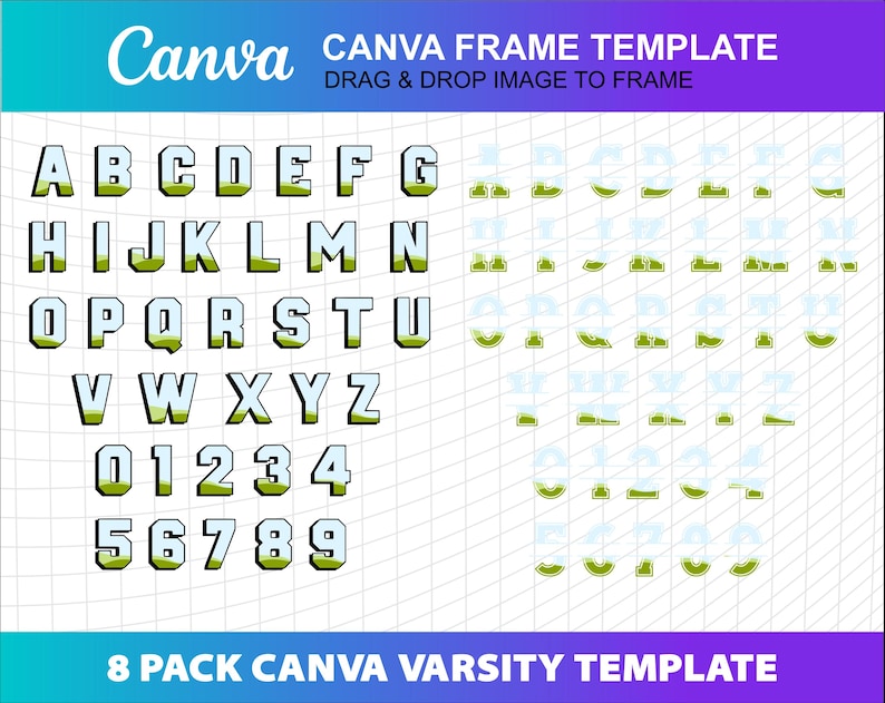 Canva Varsity College Sports Old School Jersey Letters & Numbers Doodle ...