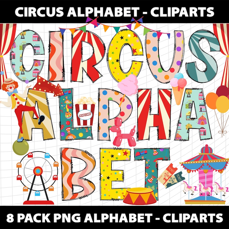 Circus Clipart - Etsy