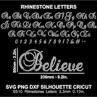 Rhinestone Template SVG Rhinestone Cut File Silhouette Cut File Cricut ...