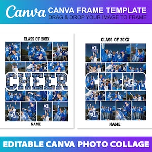 Canva Cheer Photo Collage Template: Senior Storyboard Design (digital ...