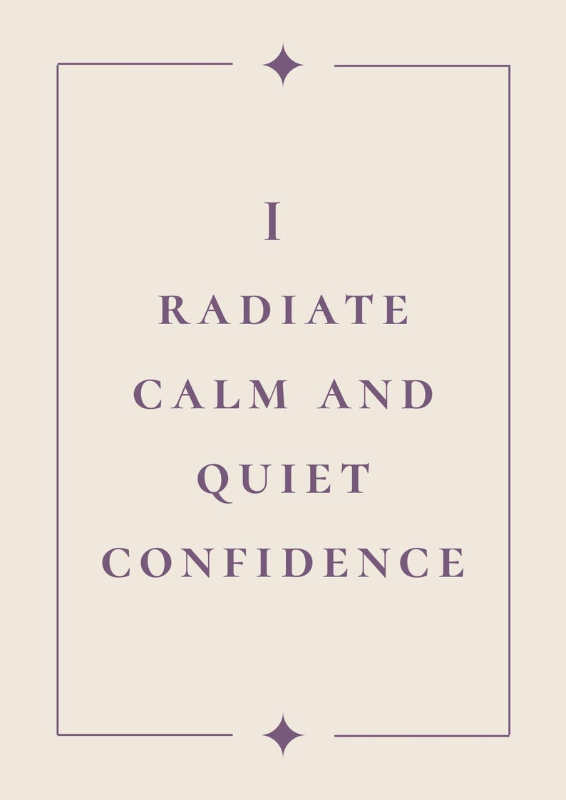 Clean Girl Affirmation Poster | Minimalist Motivational Wall Art | Self ...