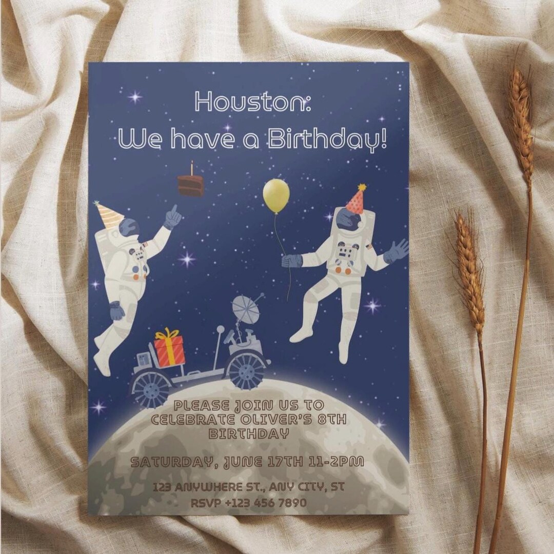 Houston: We Have a Birthday, Space Themed Birthday, Birthday Party ...