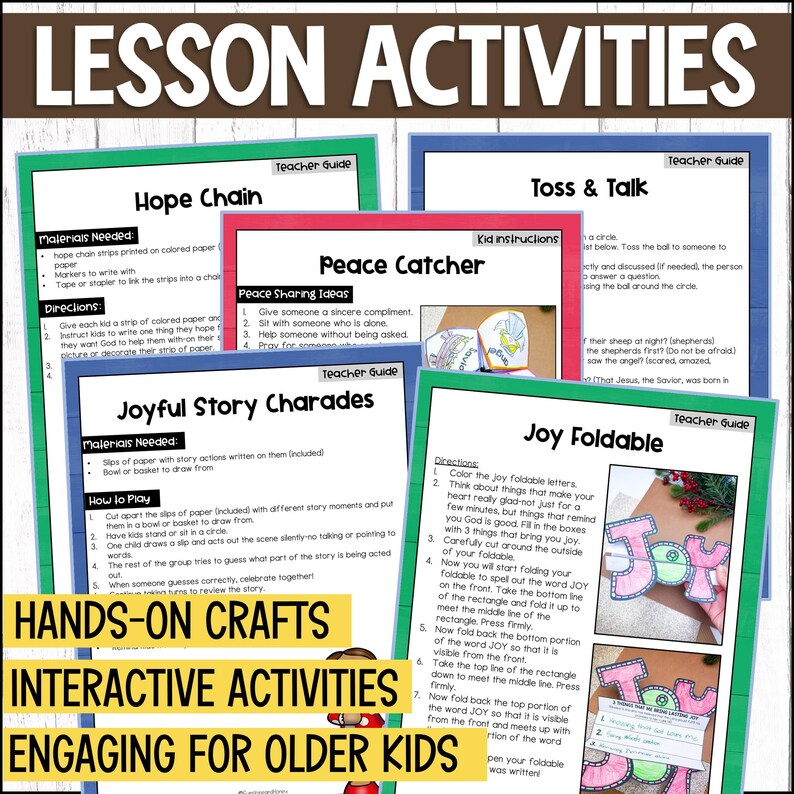 Advent Sunday School Lessons | Christmas Bible Lesson Bundle | 4-week ...