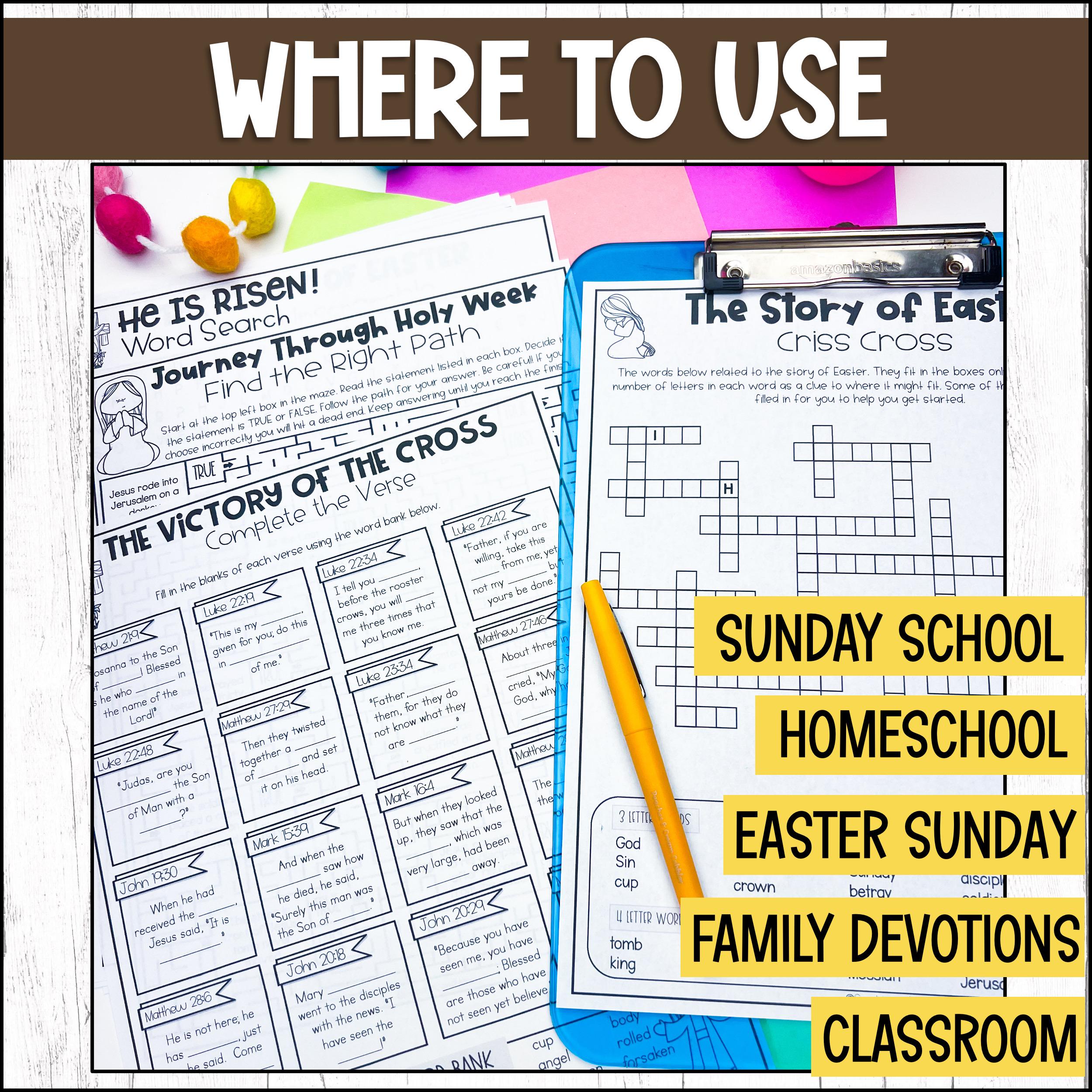 Easter Resurrection Story Printable Activity Pack - Christian Easter ...