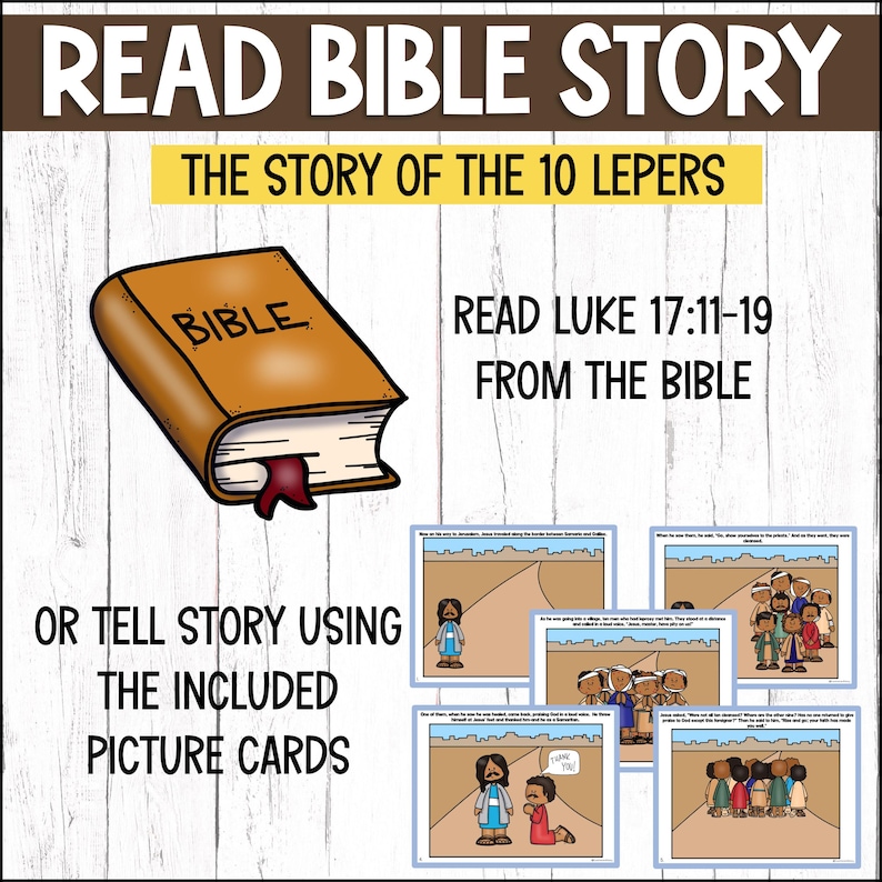 Thanksgiving Bible Lesson for Kids | Gratitude Journal | Jesus Heals ...