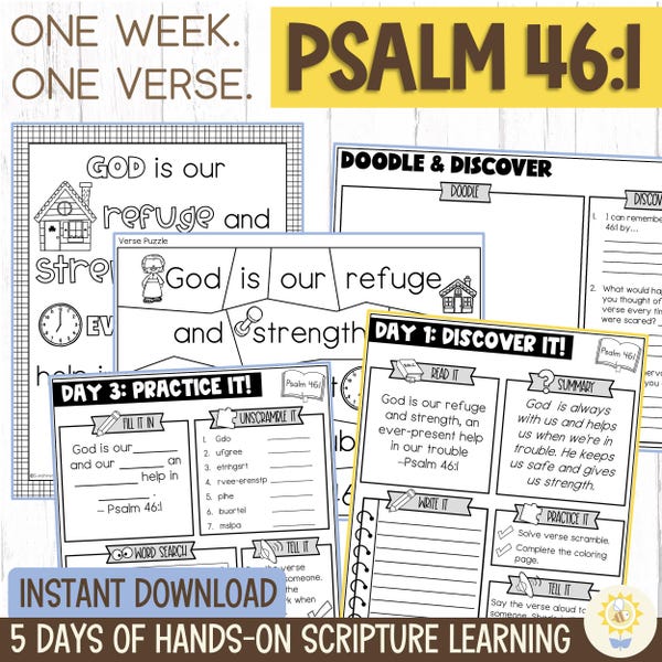 Psalm 46 1 - Etsy