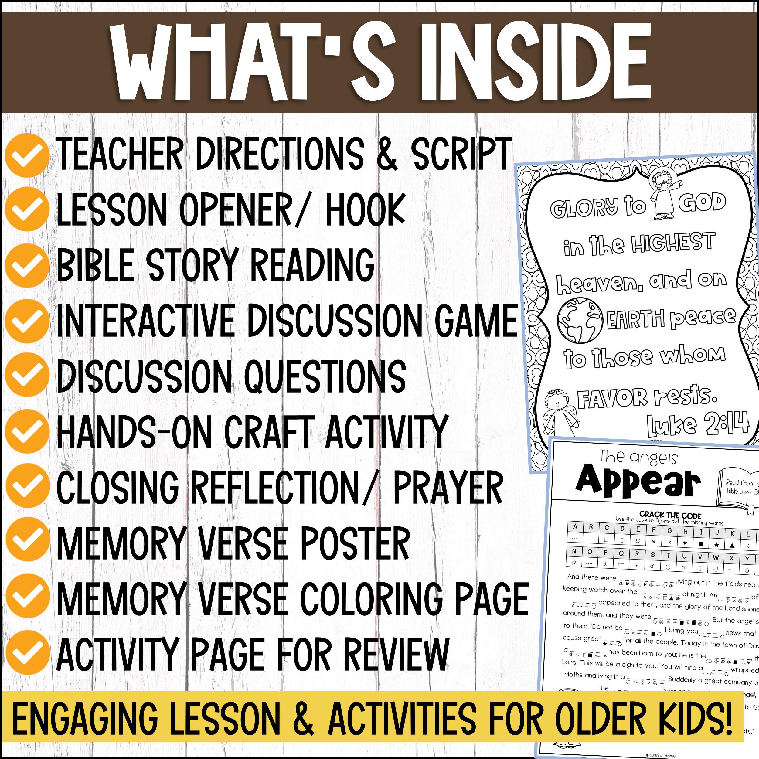Advent Sunday School Lesson on Peace | Christmas Bible Lesson for Kids ...