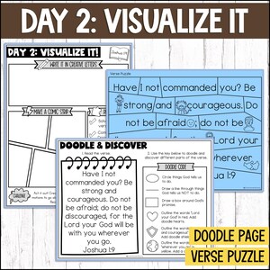 Joshua 1:9 Kids Scripture Bible Activity Pack - Children's Bible ...