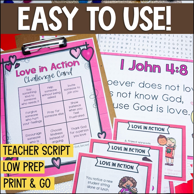 Valentines Bible Lesson for Kids | God is Love Printable Sunday School ...