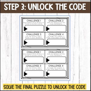 Days of Creation Escape Room - Bible Escape Room - Sunday School ...