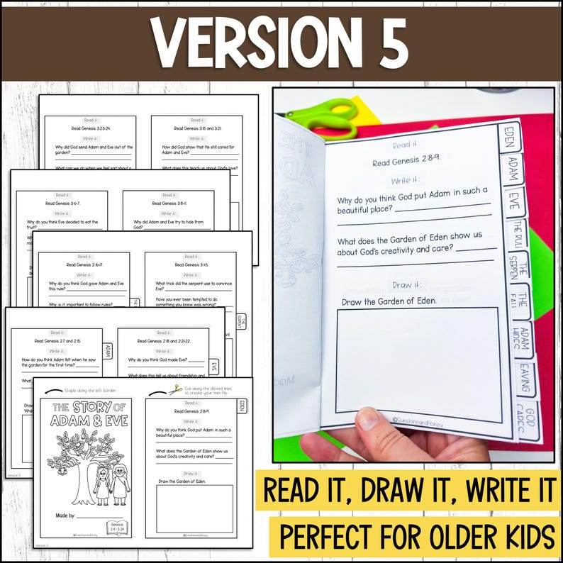 Adam and Eve Bible Craft - Garden of Eden Activity Lesson - Sunday ...