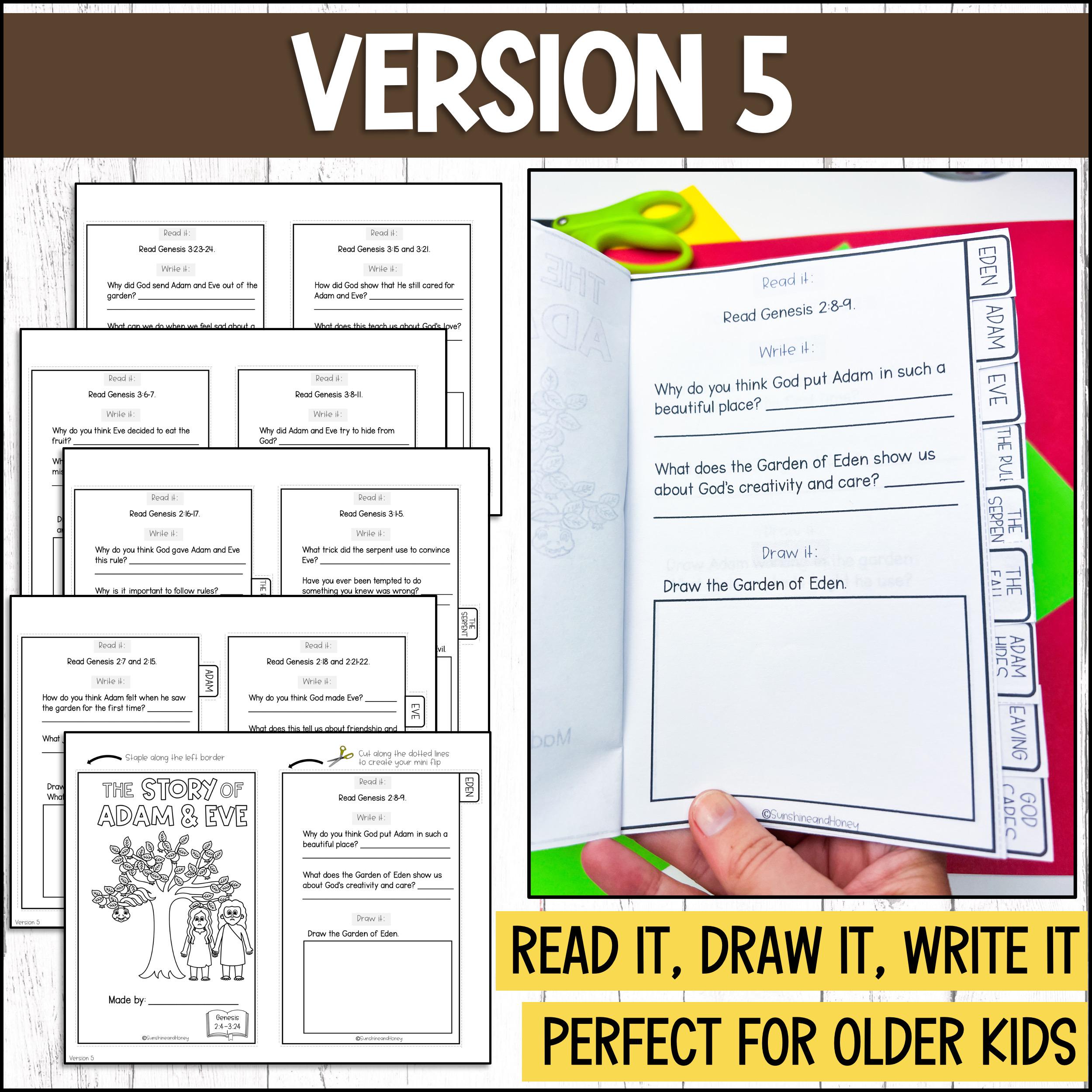 Adam and Eve Bible Craft - Garden of Eden Activity Lesson - Sunday ...