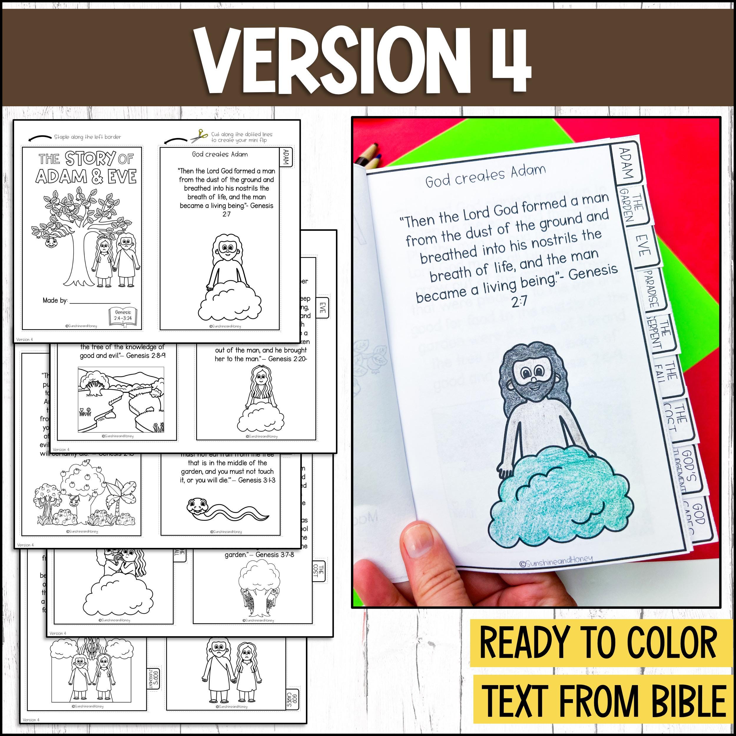 Adam and Eve Bible Craft - Garden of Eden Activity Lesson - Sunday ...
