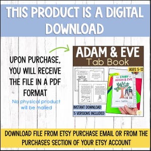 Adam and Eve Bible Craft - Garden of Eden Activity Lesson - Sunday ...