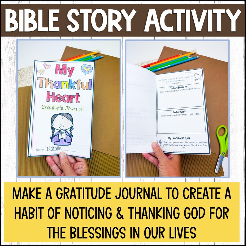 Thanksgiving Bible Lesson for Kids | Gratitude Journal | Jesus Heals ...