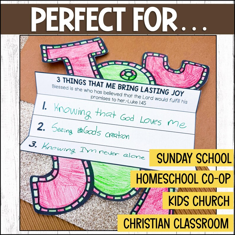 Advent Sunday School Lesson on Joy | Christmas Bible Lesson for Kids ...