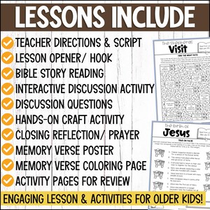 Advent Sunday School Lessons | Christmas Bible Lesson Bundle | 4-week ...