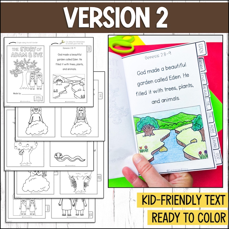 Adam and Eve Bible Craft - Garden of Eden Activity Lesson - Sunday ...