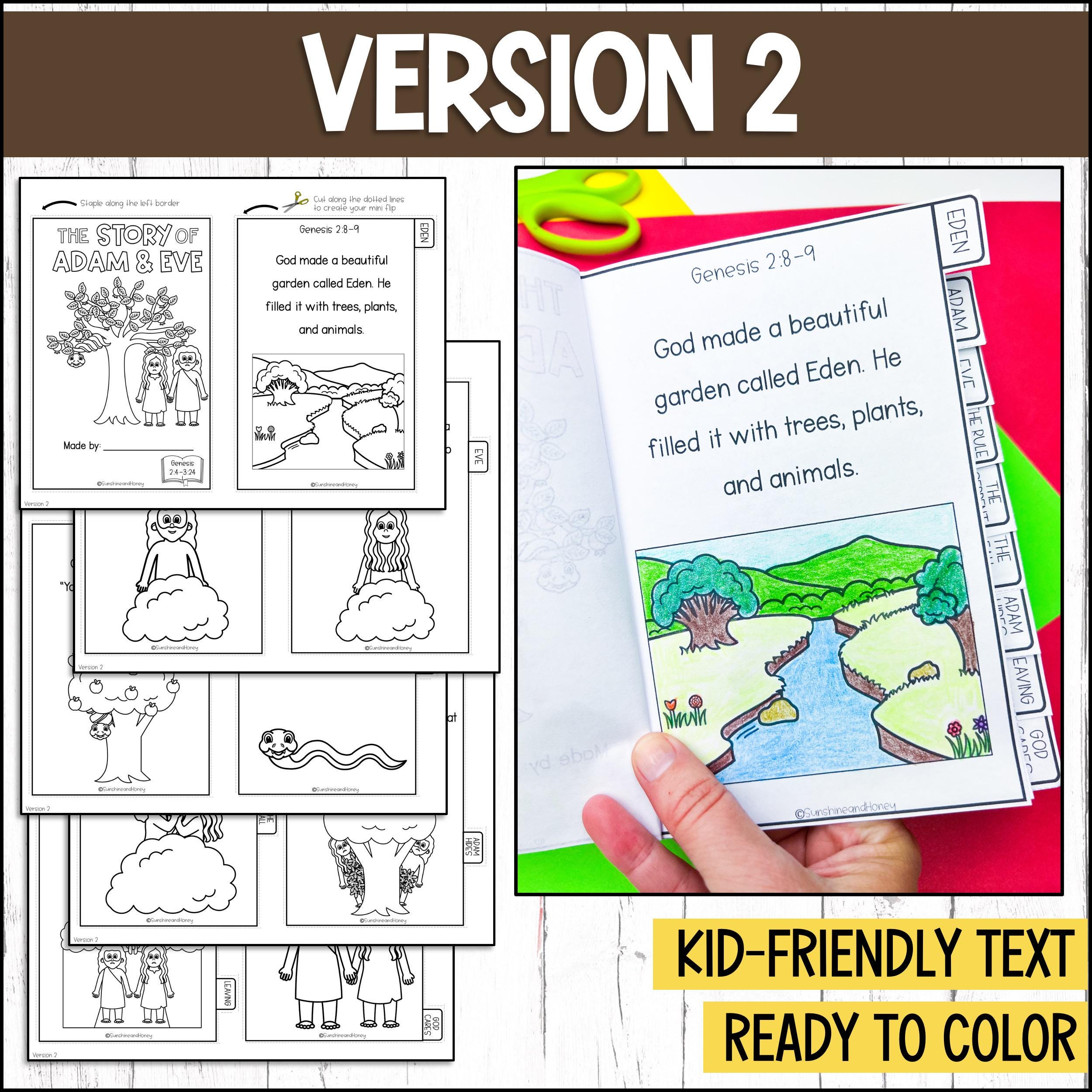 Adam and Eve Bible Craft - Garden of Eden Activity Lesson - Sunday ...