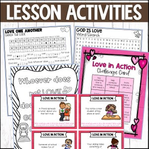 Valentines Bible Lesson for Kids | God is Love Printable Sunday School ...