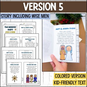 Nativity Book for Kids | Christmas Bible Lesson Printable | Sunday ...