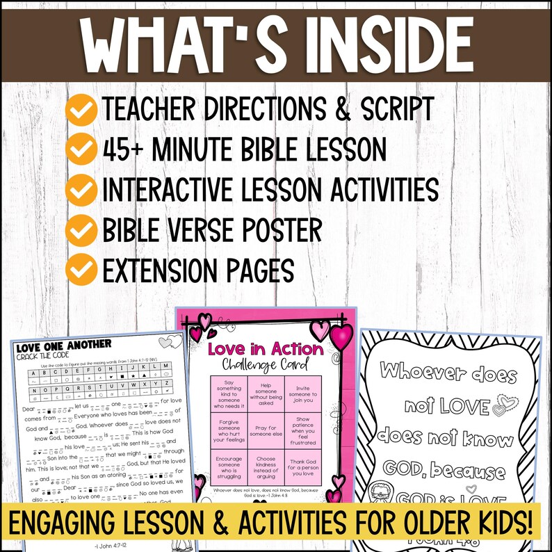 Valentines Bible Lesson for Kids | God is Love Printable Sunday School ...