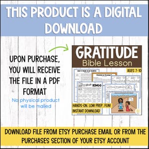Thanksgiving Bible Lesson for Kids | Gratitude Journal | Jesus Heals ...