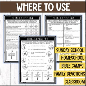 Days of Creation Escape Room - Bible Escape Room - Sunday School ...