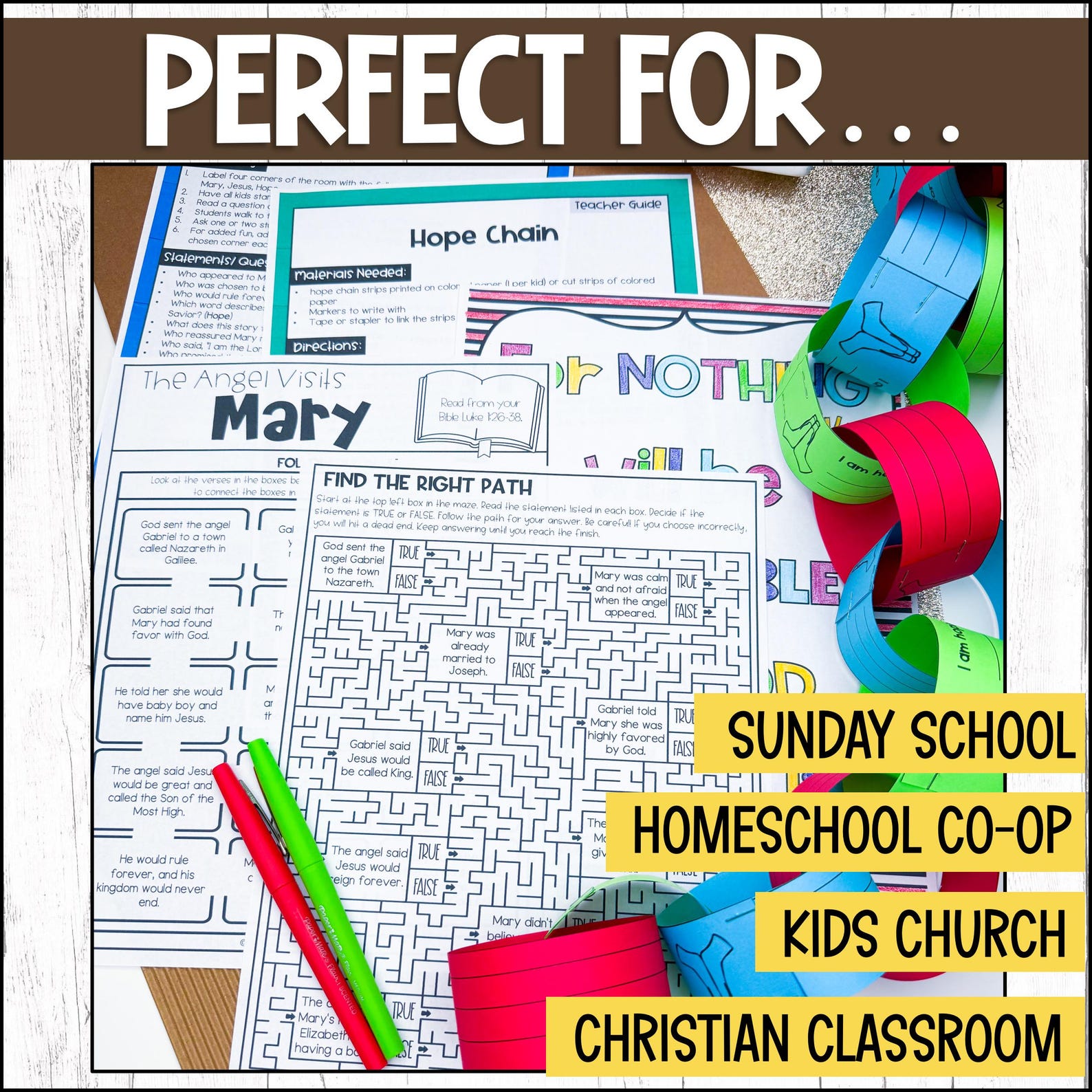 Advent Sunday School Lesson on Hope | Christmas Bible Lesson for Kids ...