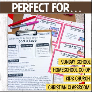 Valentines Bible Lesson for Kids | God is Love Printable Sunday School ...